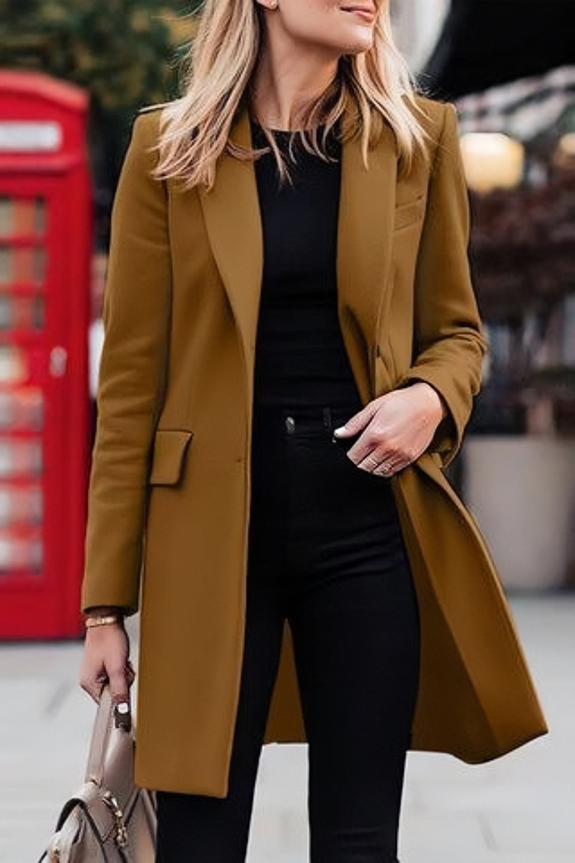 Deborah™ - Einfacher Langer Blazermantel – Lorena Fashion